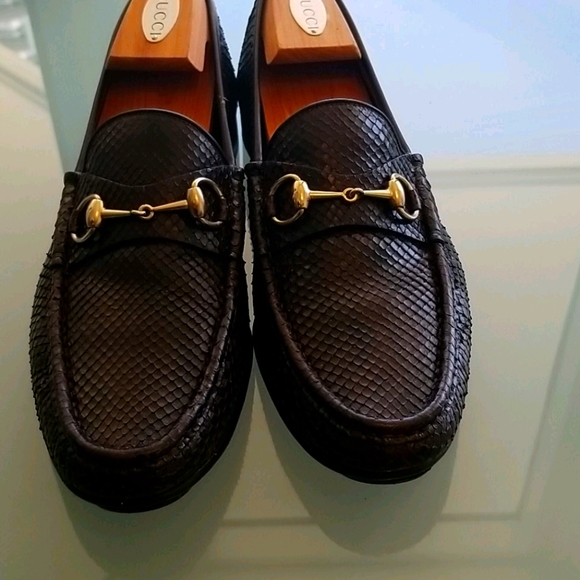 Gucci | Shoes | Mens Brown Python Gucci Loafer Size D | Poshmark